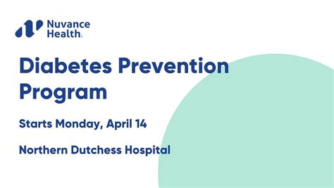 Diabetes Prevention Program Northern Dutchess Hospital Rhinebeck 14