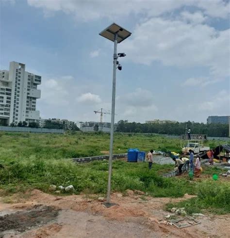 Solar Cctv Camera With Integrated Street Light Solar Street Light