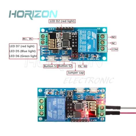 esp8266 12v wifi relay iot module remote control switch app smart home