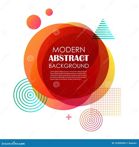 Abstract Red Gradient Geometric Pattern Design And Background U Stock