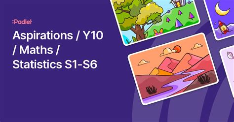 Aspirations Y10 Maths Statistics S1 S6