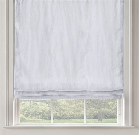 Perennials® Textured Linen Solid Relaxed Roman Shade Flat Roman Shade