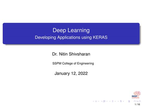 pdf deep learning developing applications using keras