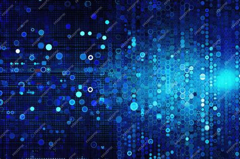 Premium Ai Image Blue Technology Information Background
