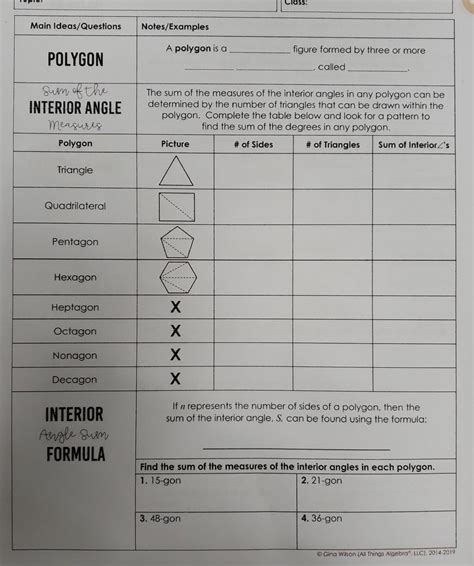 Solved Class Main Ideasquestions Notesexamples A Polygon