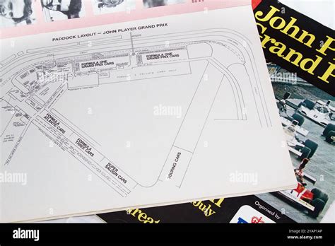 A Drawing Of The Paddock Layout From An Offical Programme At