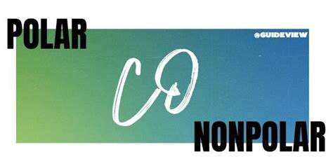 Is Co Polar Or Nonpolar