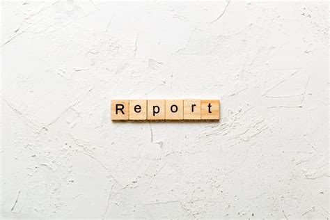 Report Word Written On Wood Block Report Text On Table Concept Stock