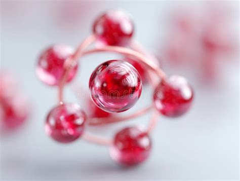 A Close Up Of A Molecular Model Of A Molecule Stock Illustration Illustration Of Molecular