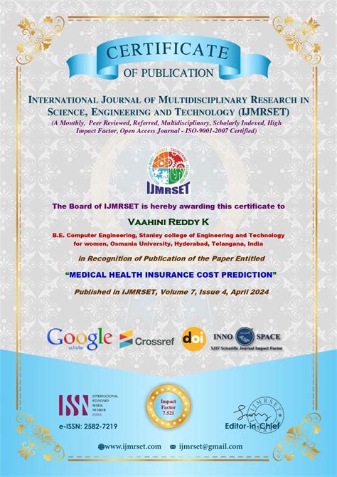 Vaahini Reddy On Linkedin Delighted To Share My First Research Paper