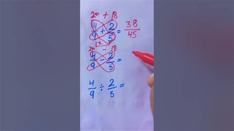 Fraction Quick Calculation 🤩🧮🥰🧠💯maths Fraction Mathstricksmathematics Youtube