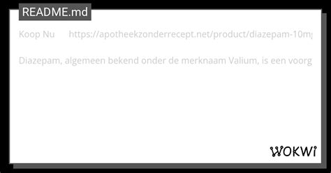 Diazepam Kopen Een Snelle Oplossing Voor Angstverlichting Wokwi
