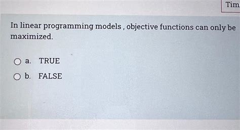 Solved A Feasible Solution Violates At Least One Of The