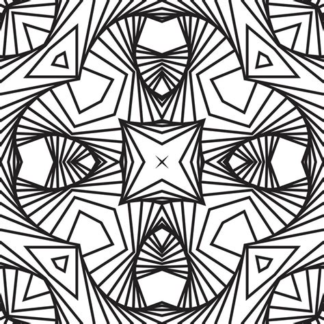 Monochrome 3d Visual Effect The Illusion Of Movement On A White