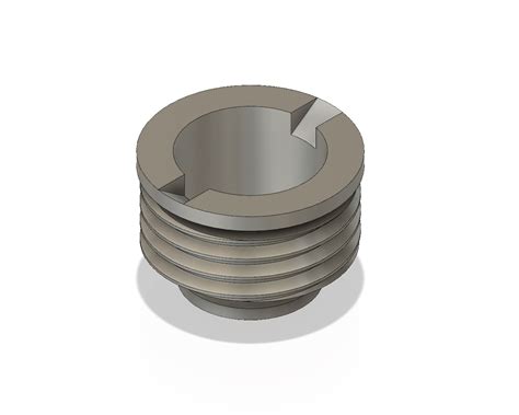 ♀️ Female Flush Nut Reset Boro Connector With Thread・ 3d File For 3d