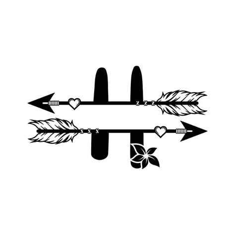 Initial Decorative Monogram Split Letter Vector 8325936 Vector Art At