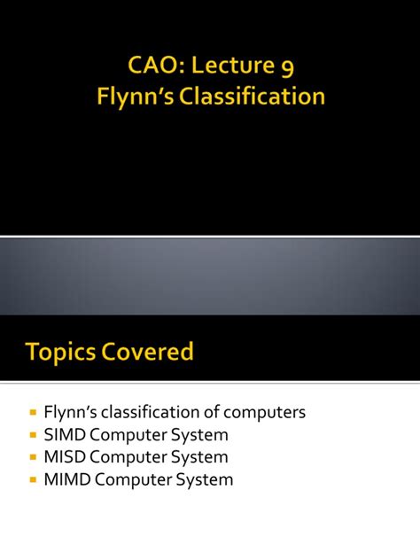 Flynns Classification Pdf Central Processing Unit Computer Engineering