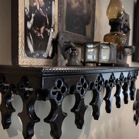 Gothic Decor Shelf With Pictures Gothic Style Shelves Gothic Home