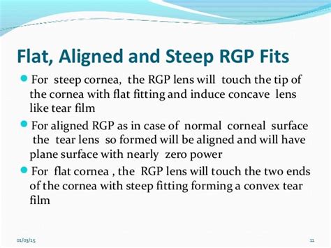 Optics Of Rgp Contact Lens