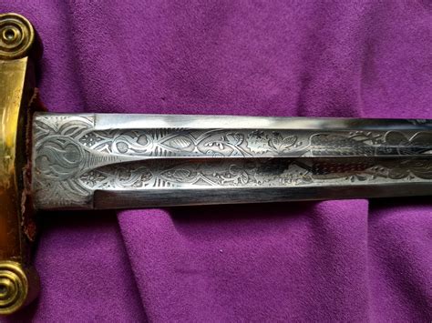 Glaive 1831 With Very Richly Decorated Blade