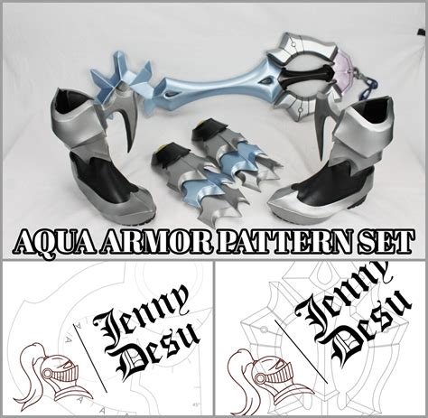 Aqua Armor Keyblade Pattern Etsy