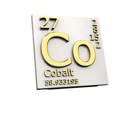 Cobalt Form Periodic Table Of Elements Metallic Mendeleev