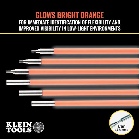 Lo Flex Glow Rod 30 Foot 50303 Klein Tools