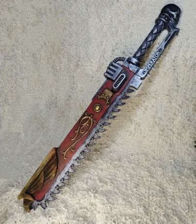 The Teeth Of Terra By Cornivius Multipart Chainsword Prop Remix