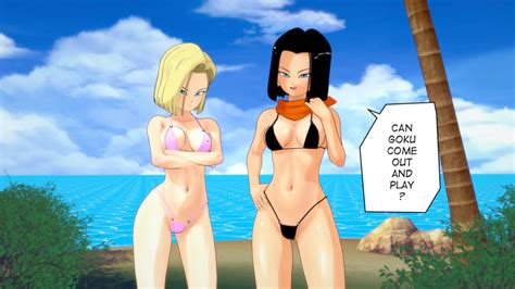 Rule 34 2girls 3d 3d Model Android Android 17 Android 18 Anime