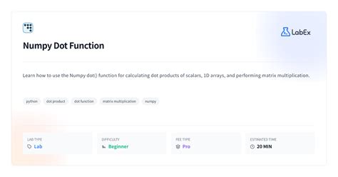 Numpy Dot Function Exploring Matrix Multiplication And Dot Product Labex