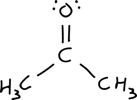 Lewis Structure Of Acetone Ch3coch3 Chemistry Online