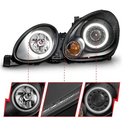 1998 2005 Lexus Gs300 Gs400 Black G3 Super Bright Halo Projector