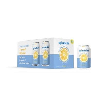 Spindrift Lemon Sparkling Water 8pk12 Fl Oz Cans Sparkling Water