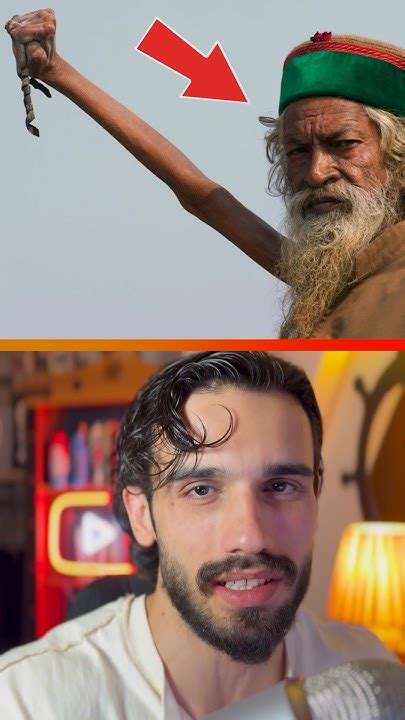 مردی که چهل سال دستش بالای سرش بوده 😱😳‼️ Shorts Youtube