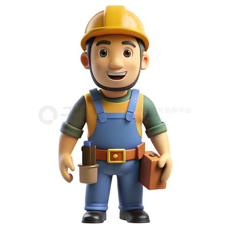 3dai数字艺术 人物3d立木工木匠 Ai立体元素免费下载png格式1024像素编号71181078 千图网
