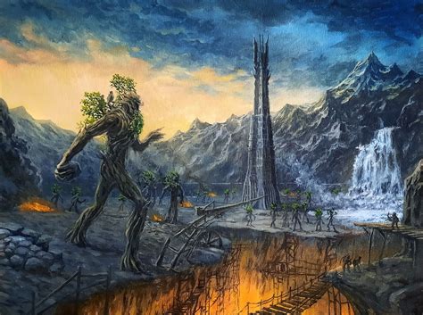 Lord Of The Rings Treebeard And The Last March Of The Ents In Isengard