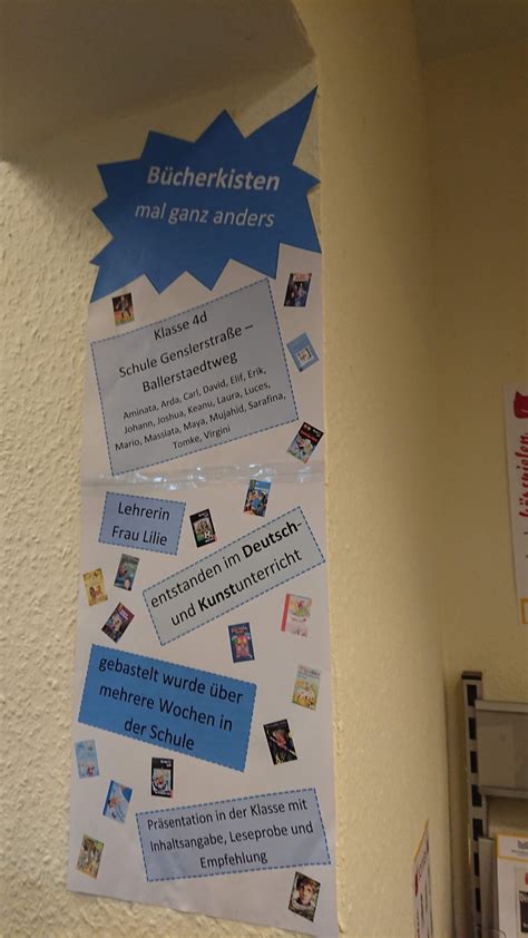 Lesekisten Der Klasse 4d Schule Genslerstraße