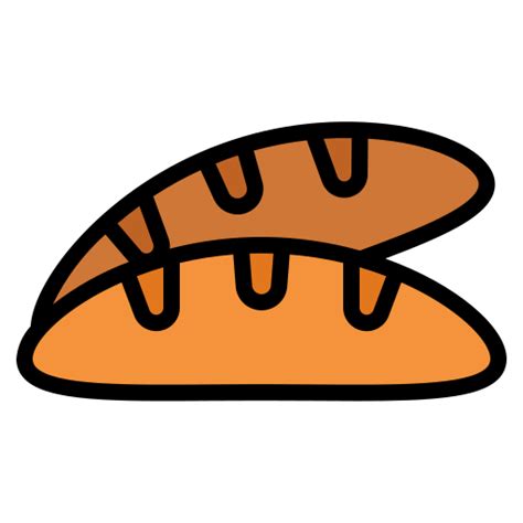 Bread Generic Outline Color Icon