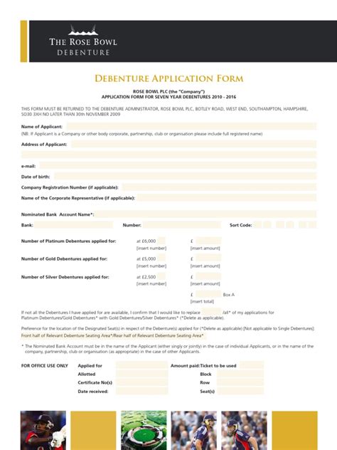 Debenture Application Form 1 Pdf Cheque Banks