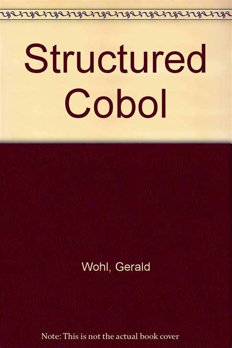 Structured Cobol 9780574212306 Computer Science Books