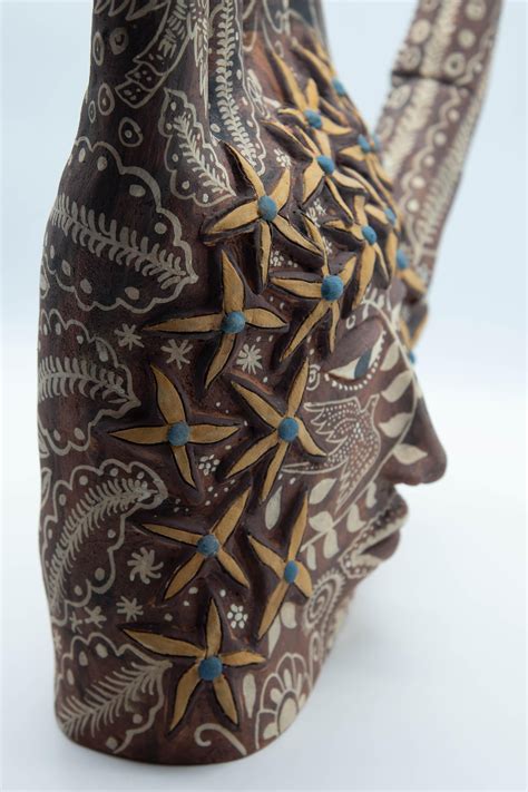 Mexican Burnished Clay Hand Oaxaca Sculpture Mixtec Ceramic Organic Pre