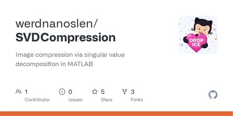 Github Werdnanoslensvdcompression Image Compression Via Singular Value Decomposition In Matlab