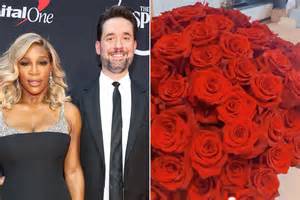 Serena Williams Gets Massive Bouquet Of Roses From Husband Alexis Ohanian