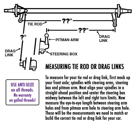 Plain Tie Roddrag Link Kit With 58 Heim Rod Ends Custom Length