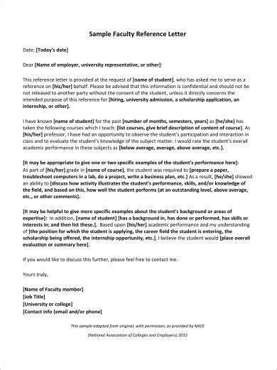 15 Academic Reference Letter Examples