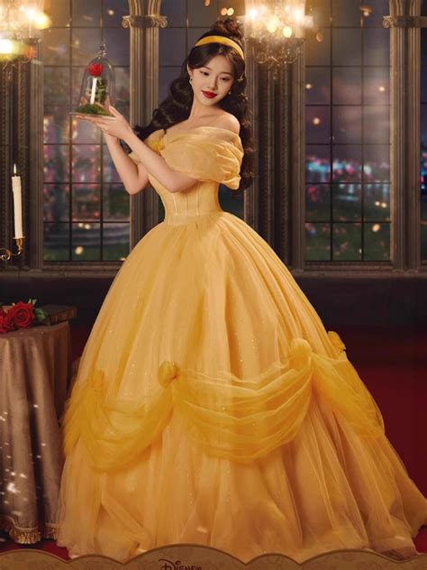 黄色在逃公主晚礼服高端轻奢小众成人礼裙艺考演出服影楼主题婚纱 阿里巴巴
