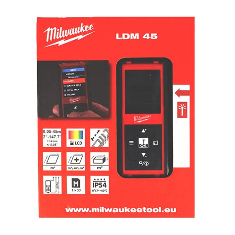 Ldm45 Dalmierz Laserowy 45 M Milwaukee 4933459277 Milwaukee Sklep