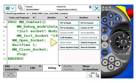 Set Up Standard Interface Communication With Abb Robotware 6