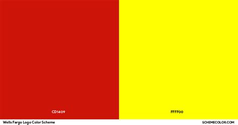 Wells Fargo Logo Color Scheme Palettes