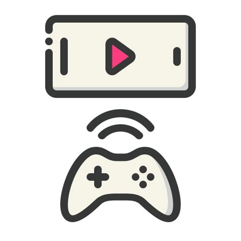 Mobile Game Generic Outline Color Icon Mobile Game Generic Outline Color Icon